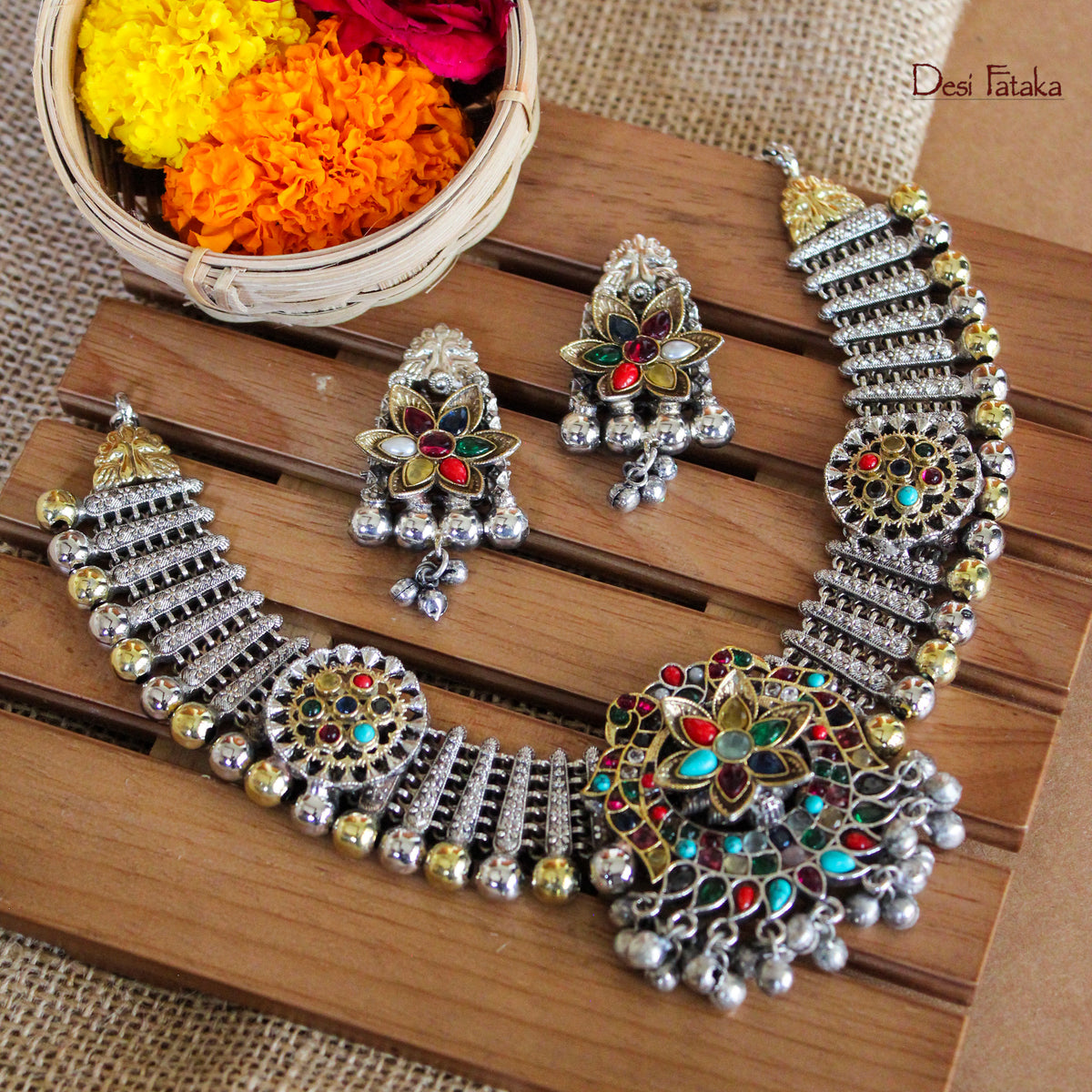 Saaj Phool Dual tone set – Desi Fataka